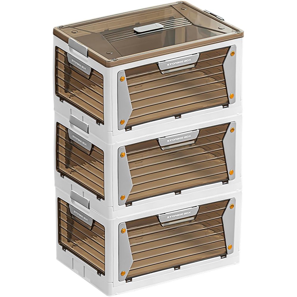 Custom Plastic Bin Stackable Folding Plastic Storage Box - Great Shine ...