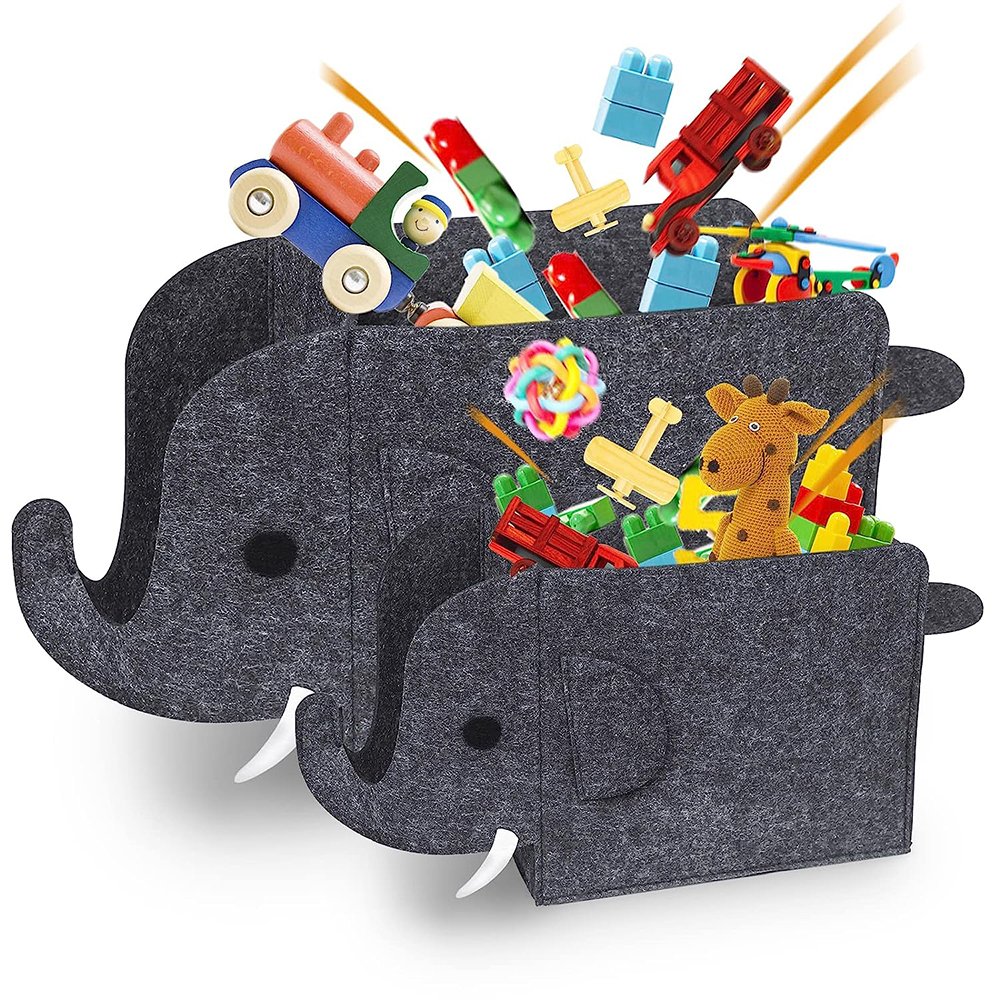 Custom Made Toy Chest Felt Elephant Toy Storage Box - Great Shine Home ...