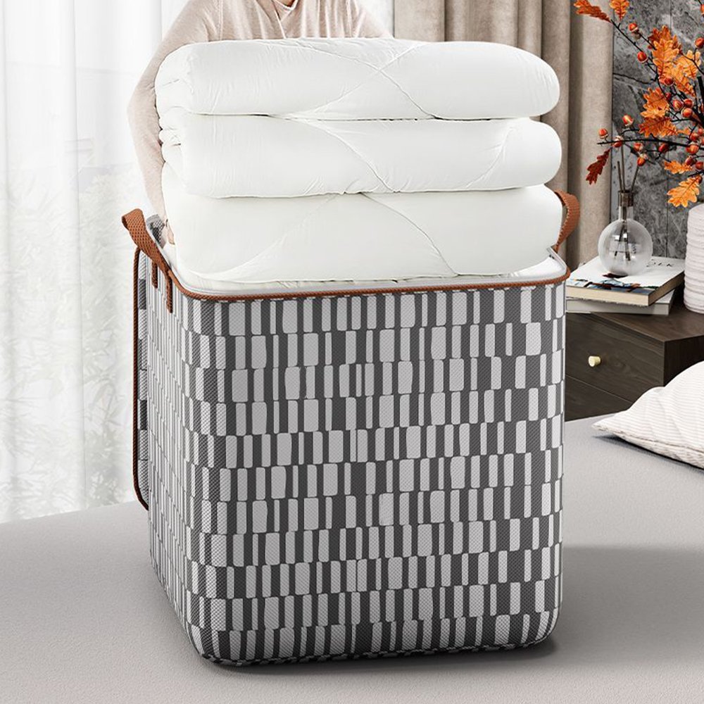 Custom Storage Boxes Plaid Pattern Large Capacity Zipper Box - Great ...