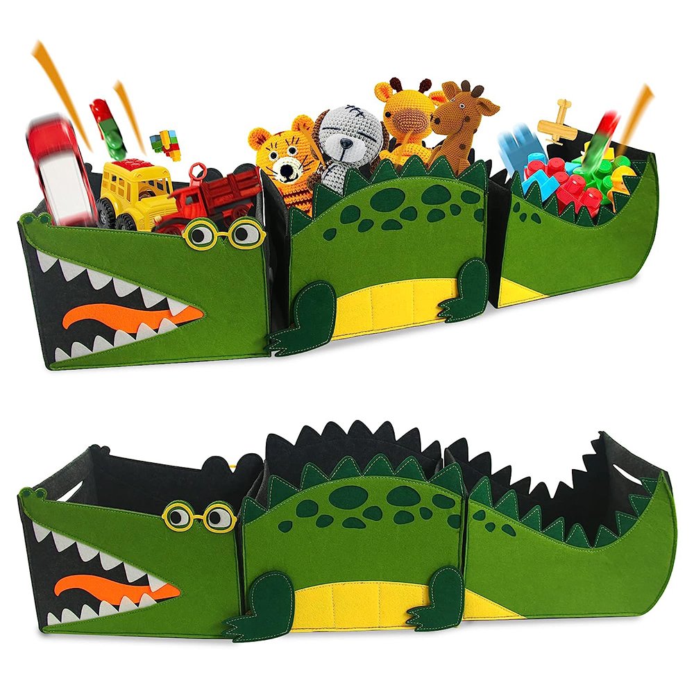 Custom Made Toy Chest Cartoon Crocodile Toy Box - Great Shine Home ...