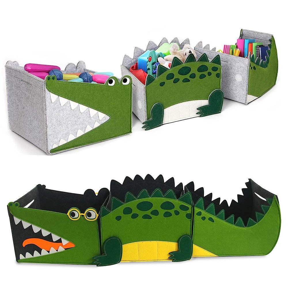 Custom Made Toy Chest Cartoon Crocodile Toy Box - Great Shine Home ...