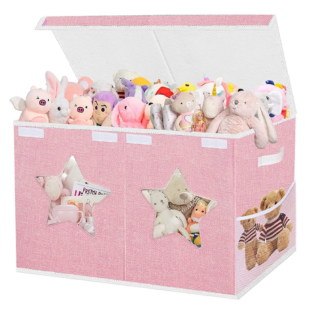 Pvc Transparent Window Pattern Toy Storage Box With Side Net Supplier ...