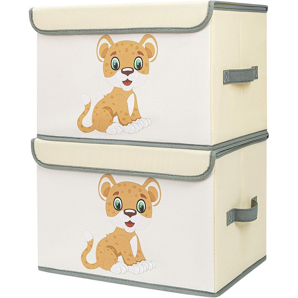 Custom Toy Bin Cartoon Animal Children Toy Storage Box 2 Sets - Great ...