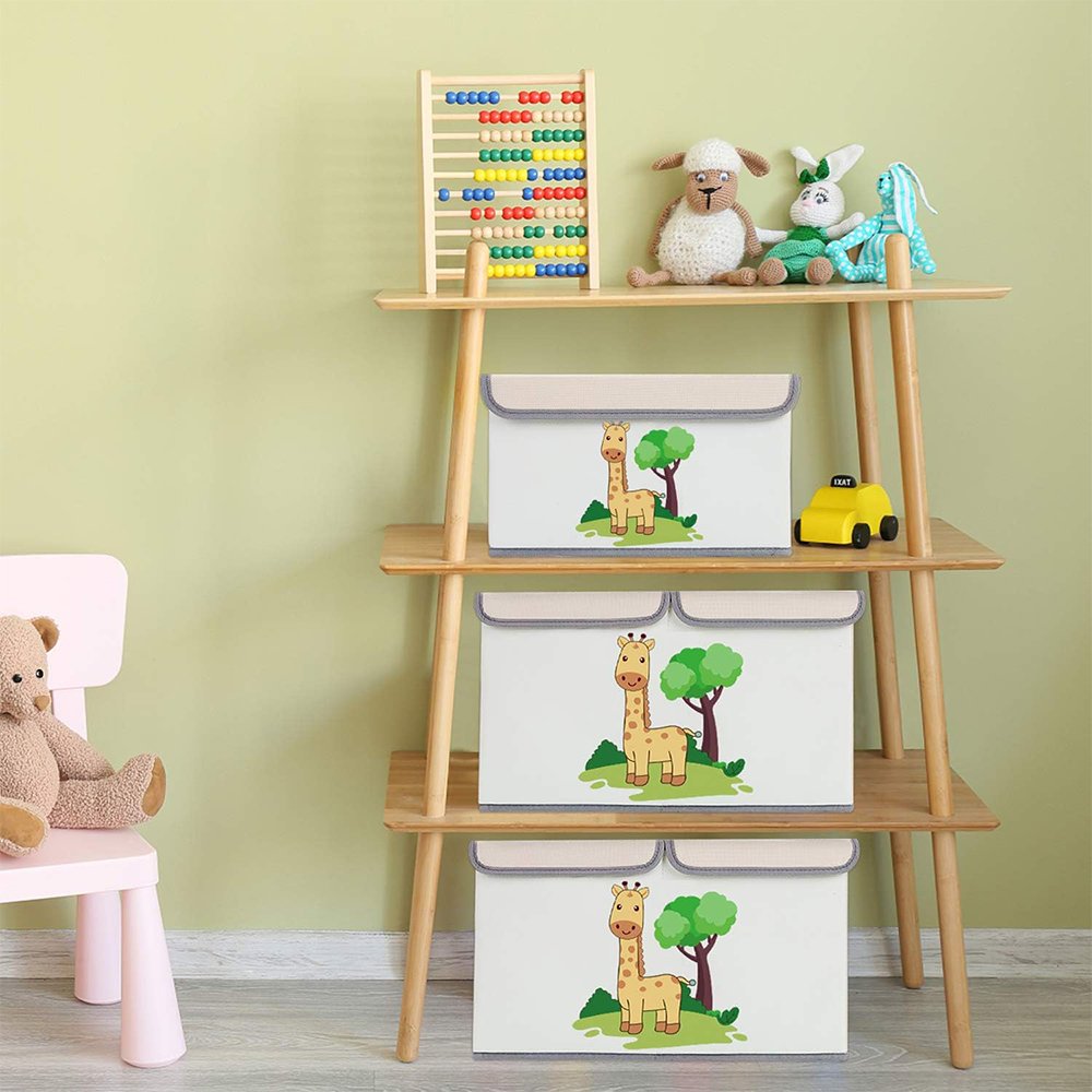 Custom Toy Bin Cartoon Animal Children Toy Storage Box 2 Sets - Great ...