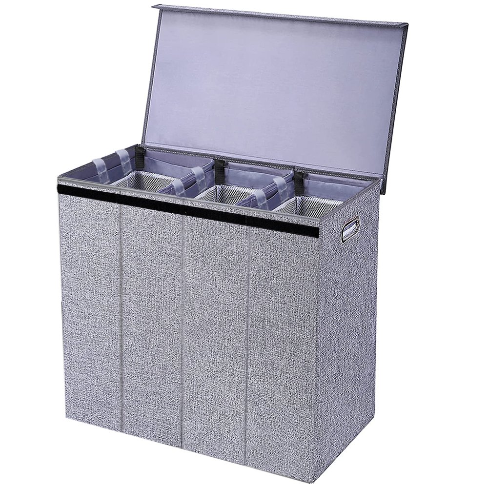 Bulk Laundry Baskets Three Compartment Laundry Hamper - Great Shine ...