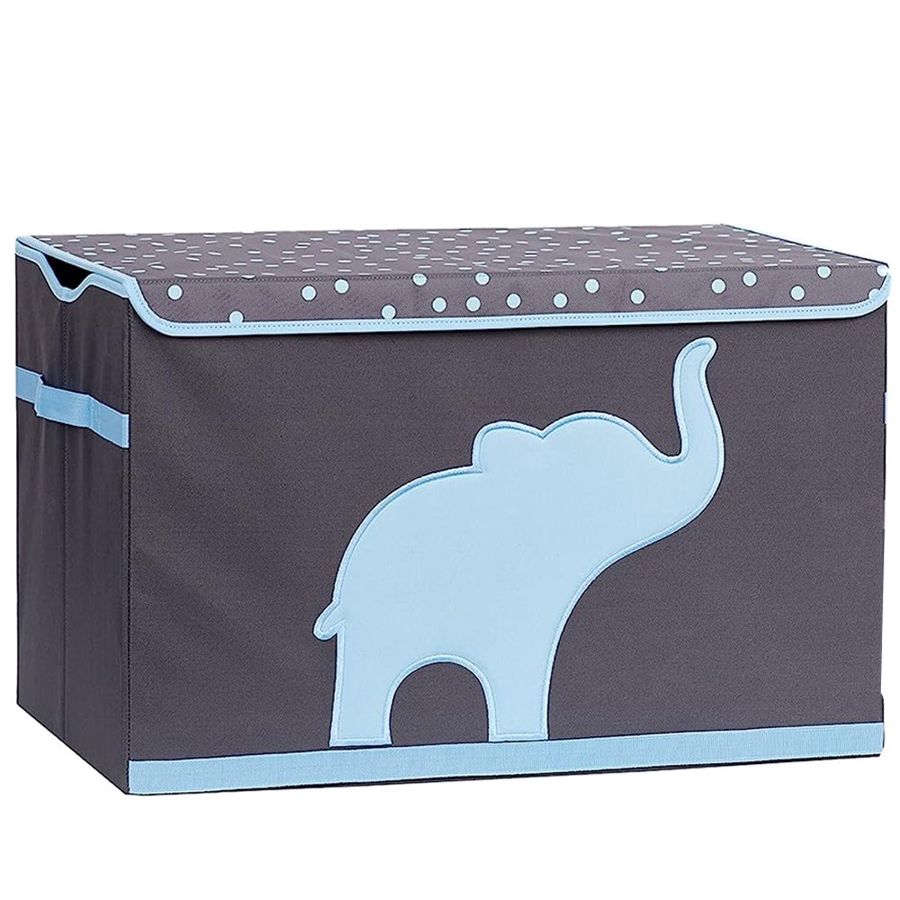 Customized Cloth Elephant Children's Toy Box With Lid - Great Shine ...