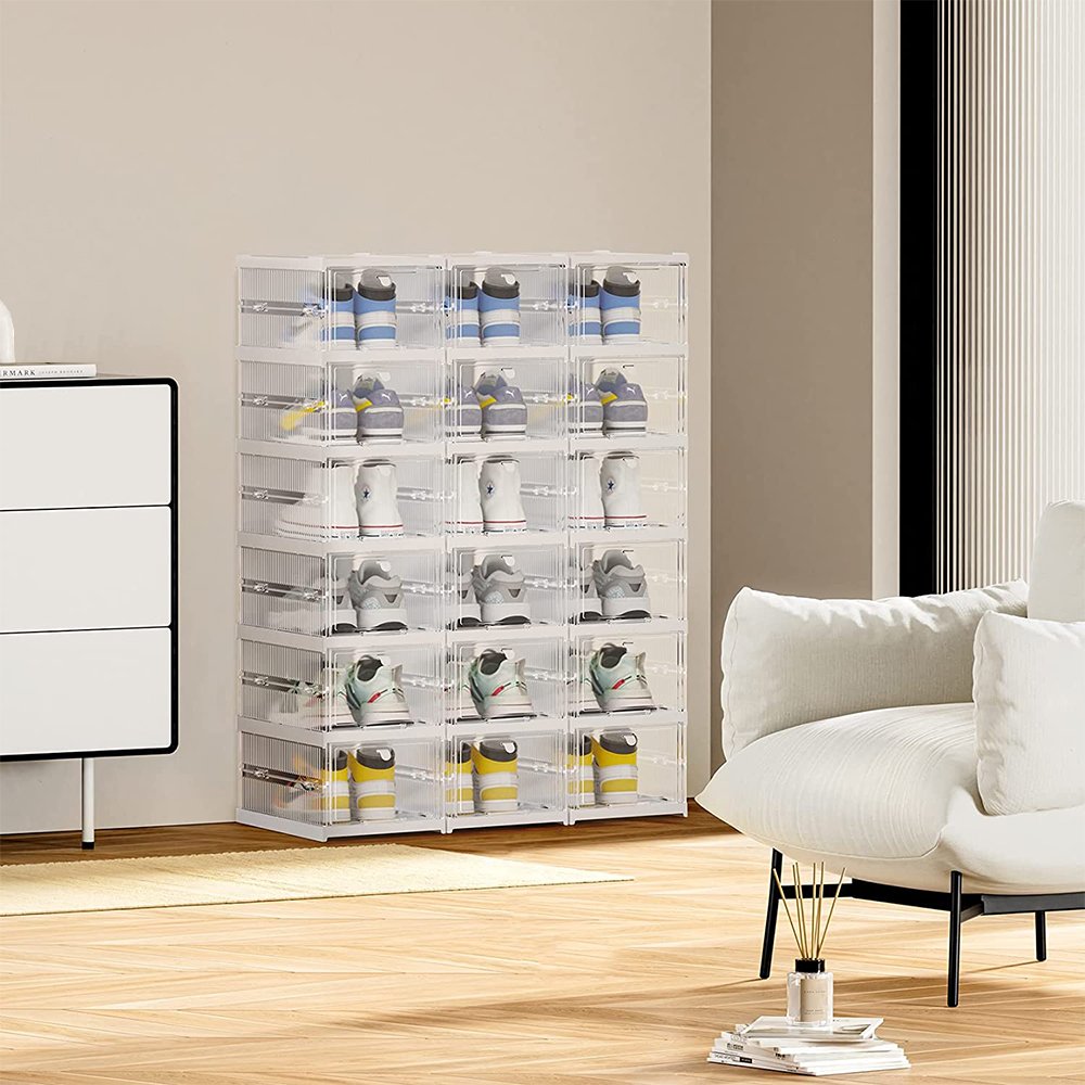 Wholesale Shoes Box Collapsible Clear Plastic Shoebox - Great Shine ...