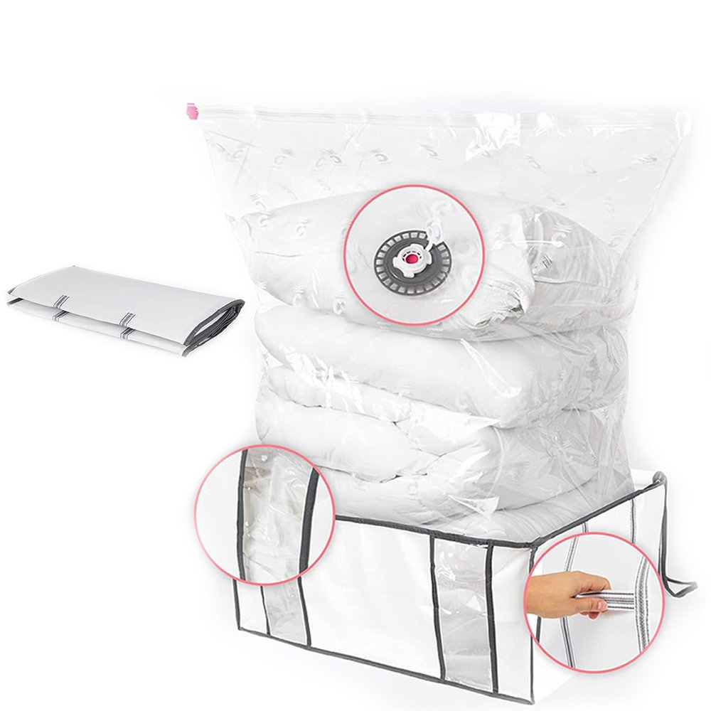 Bed Sheet Storage Bags Zipper Compression Bag - Great Shine Home ...
