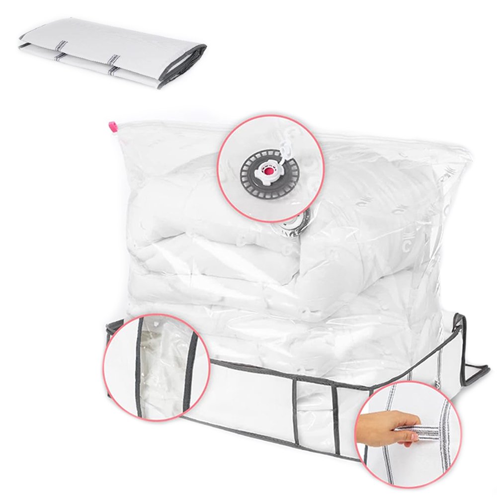 Bed Sheet Storage Bags Zipper Compression Bag - Great Shine Home ...