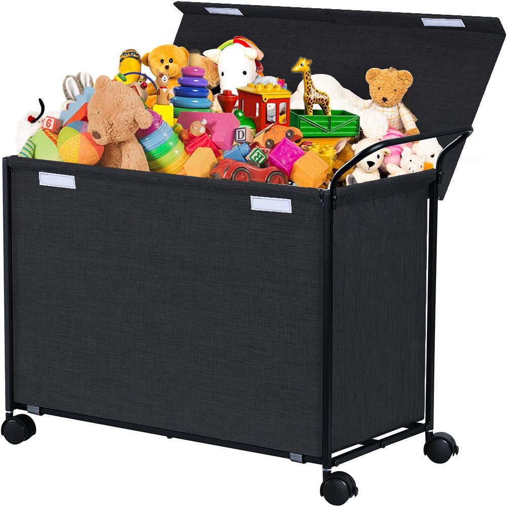 Toy Box With Wheels Large Capacity Toy Chest - Great Shine Home Storage ...