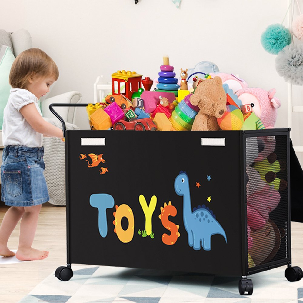 Toy Box With Wheels Large Capacity Toy Chest - Great Shine Home Storage ...