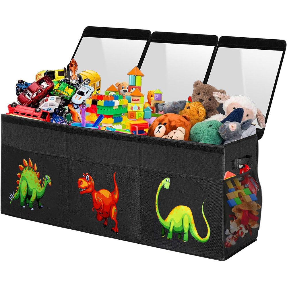 Large Toy Chest with Clear Lids Toy Storage Box - Great Shine Home ...