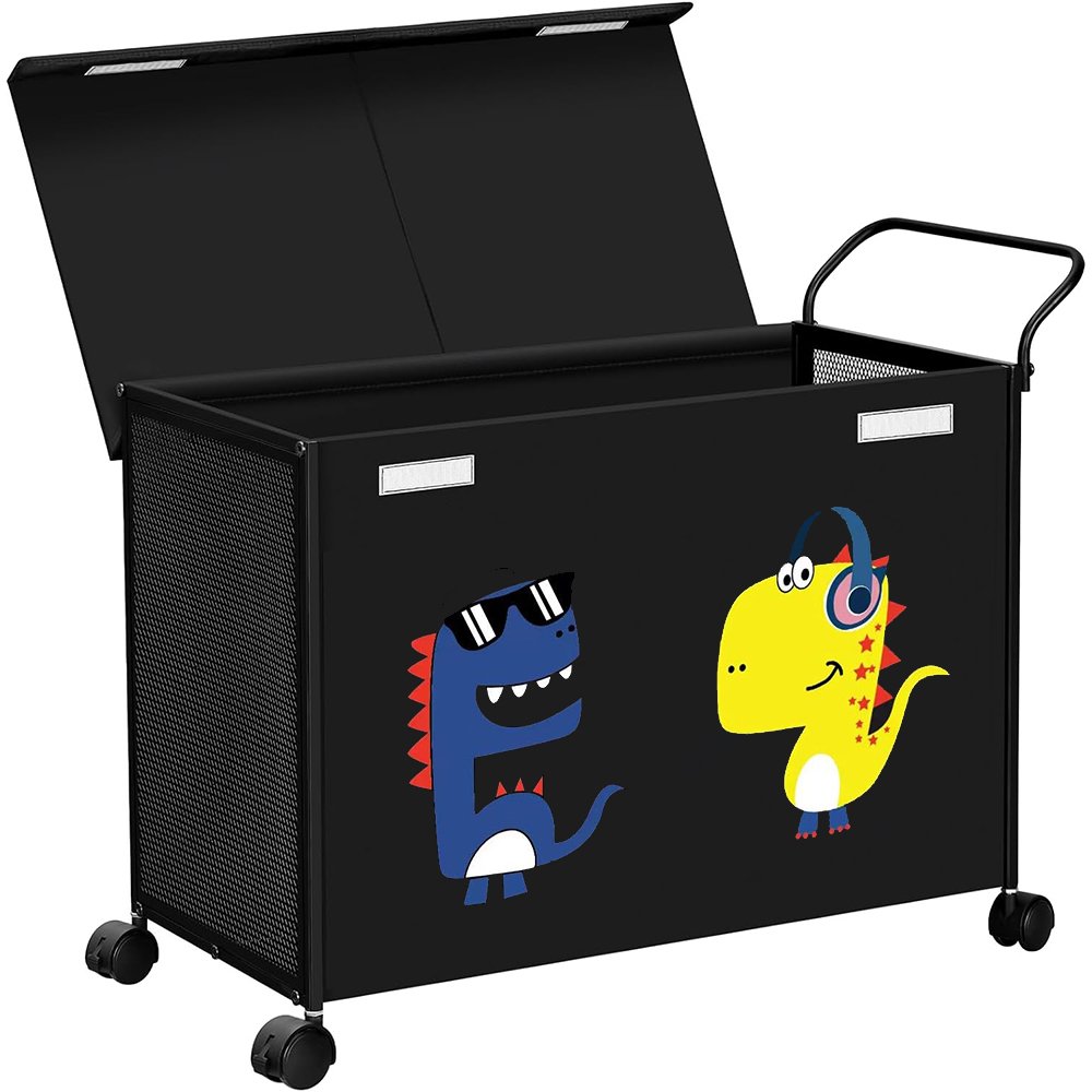 Large Toy Box with Wheels Metal Rack - Great Shine Home Storage ...