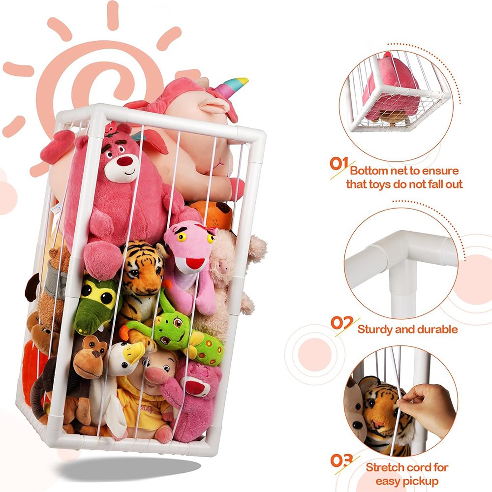 Stuffed Animal Zoo Storage Rack Pvc - Great Shine Home Storage Manufacturer