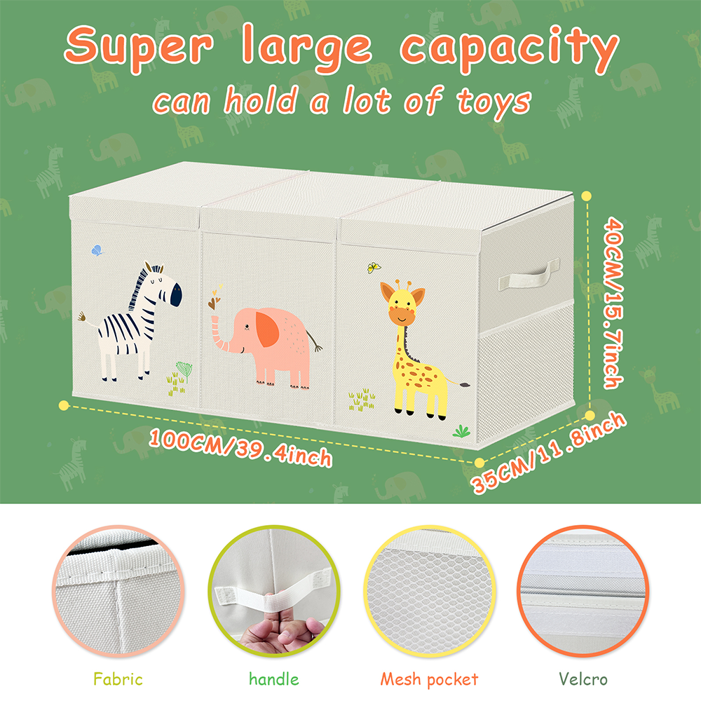 Custom Large Collapsible Toy Box with Lid - Great Shine Home Storage ...