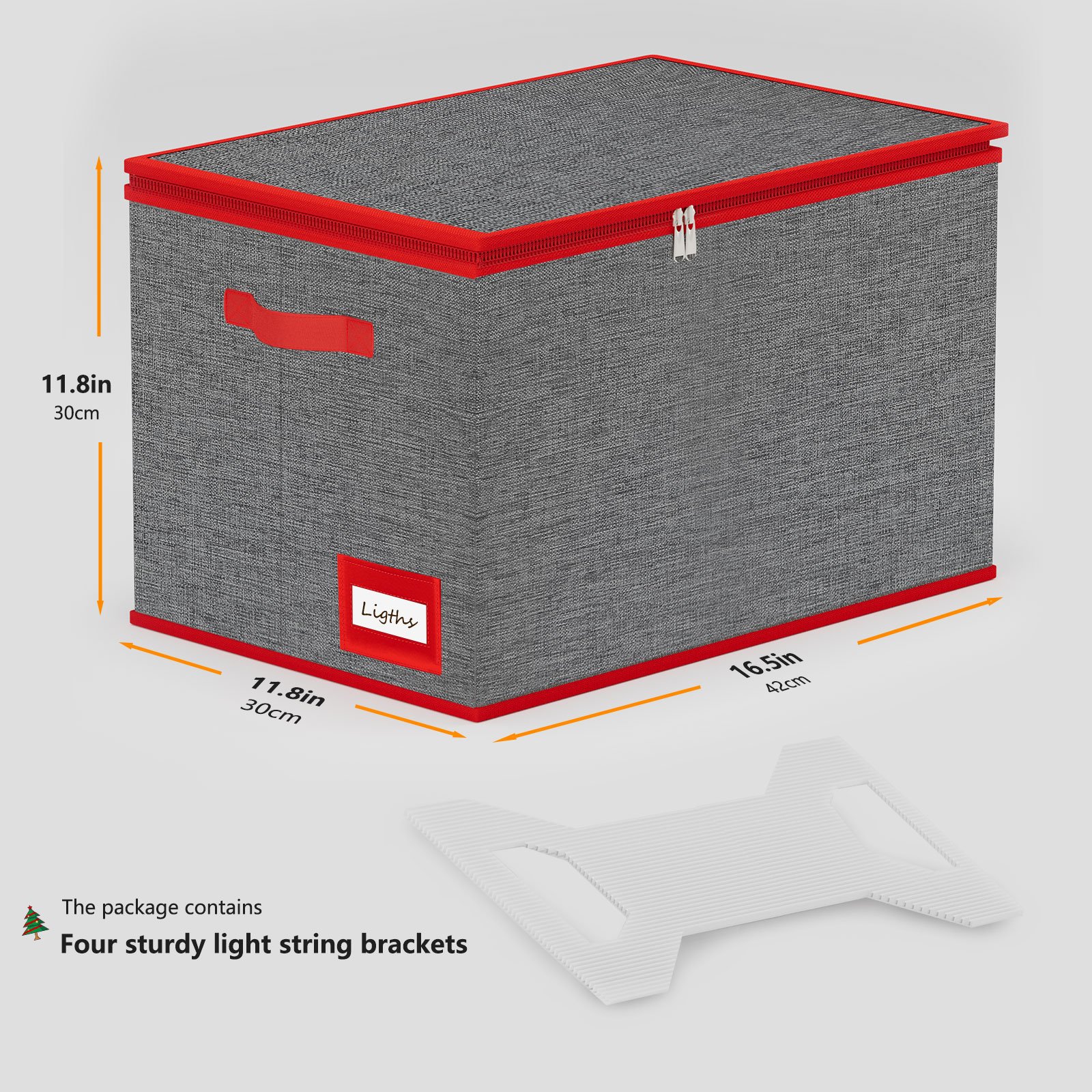 Foldable Christmas Light Storage Box with Lid - Great Shine Home ...