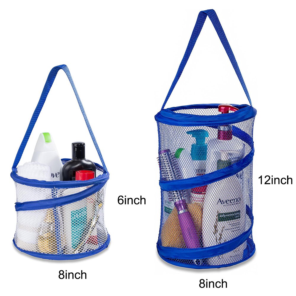 Mesh Shower Tote Foldable Shower Caddy with Carry Handle - Great Shine ...