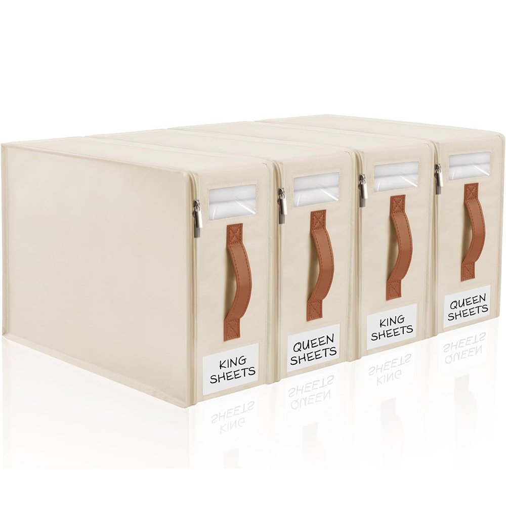 Bed Linen Stroage Box 8 Pack for Bedding Organizer - Great Shine Home ...