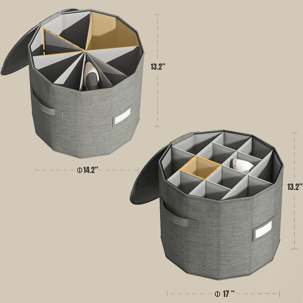 Cylindrical Shoe Organizer with Adjustable Dividers for Closet - Great ...